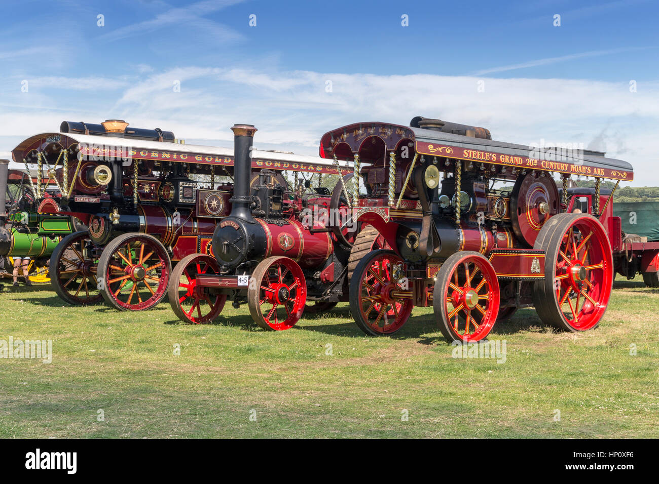 Steam Traction Engines at Masham Steam Rally North Yorkshire England UK ...