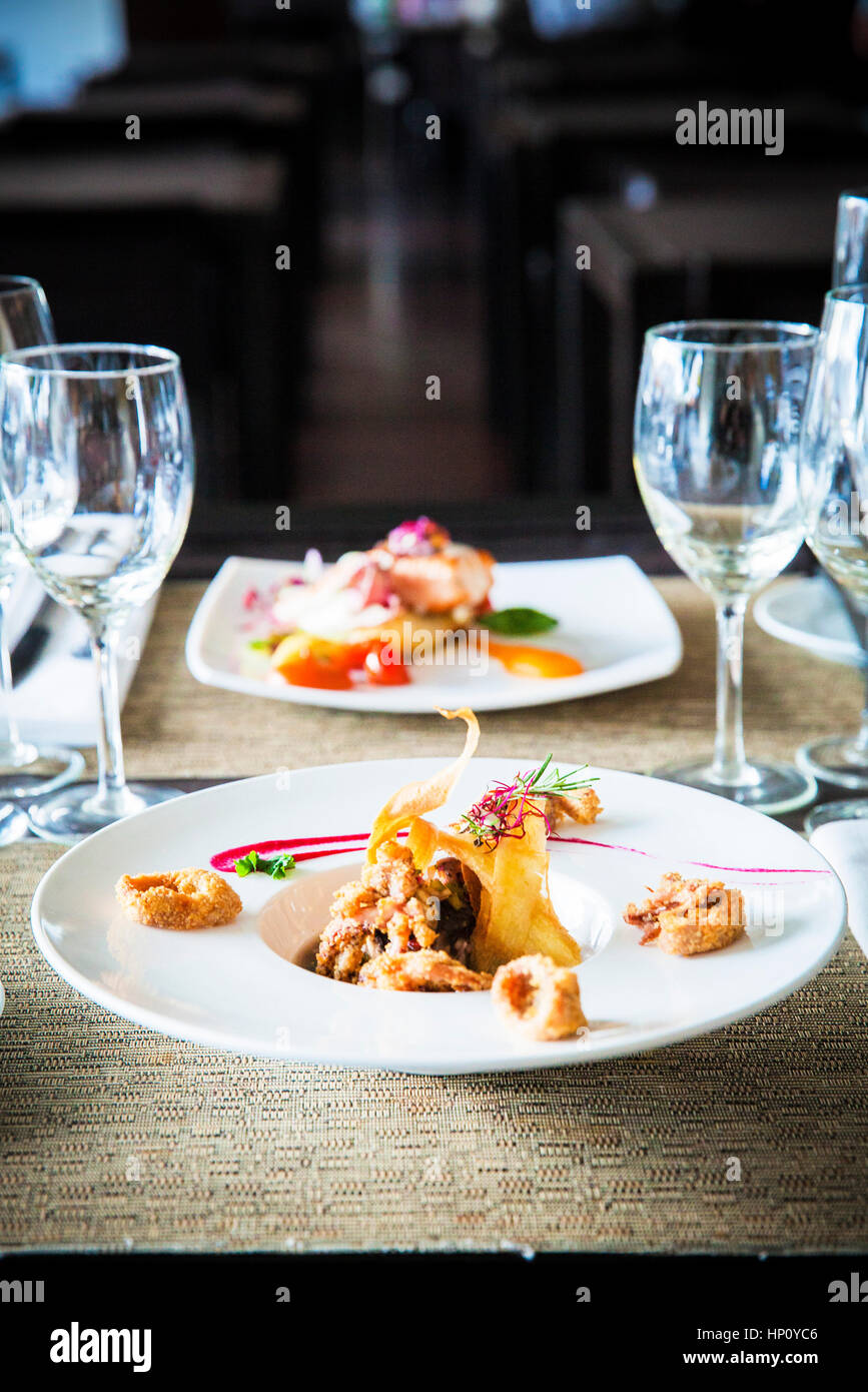 Fine dining gourmet appetizers hi-res stock photography and images - Alamy