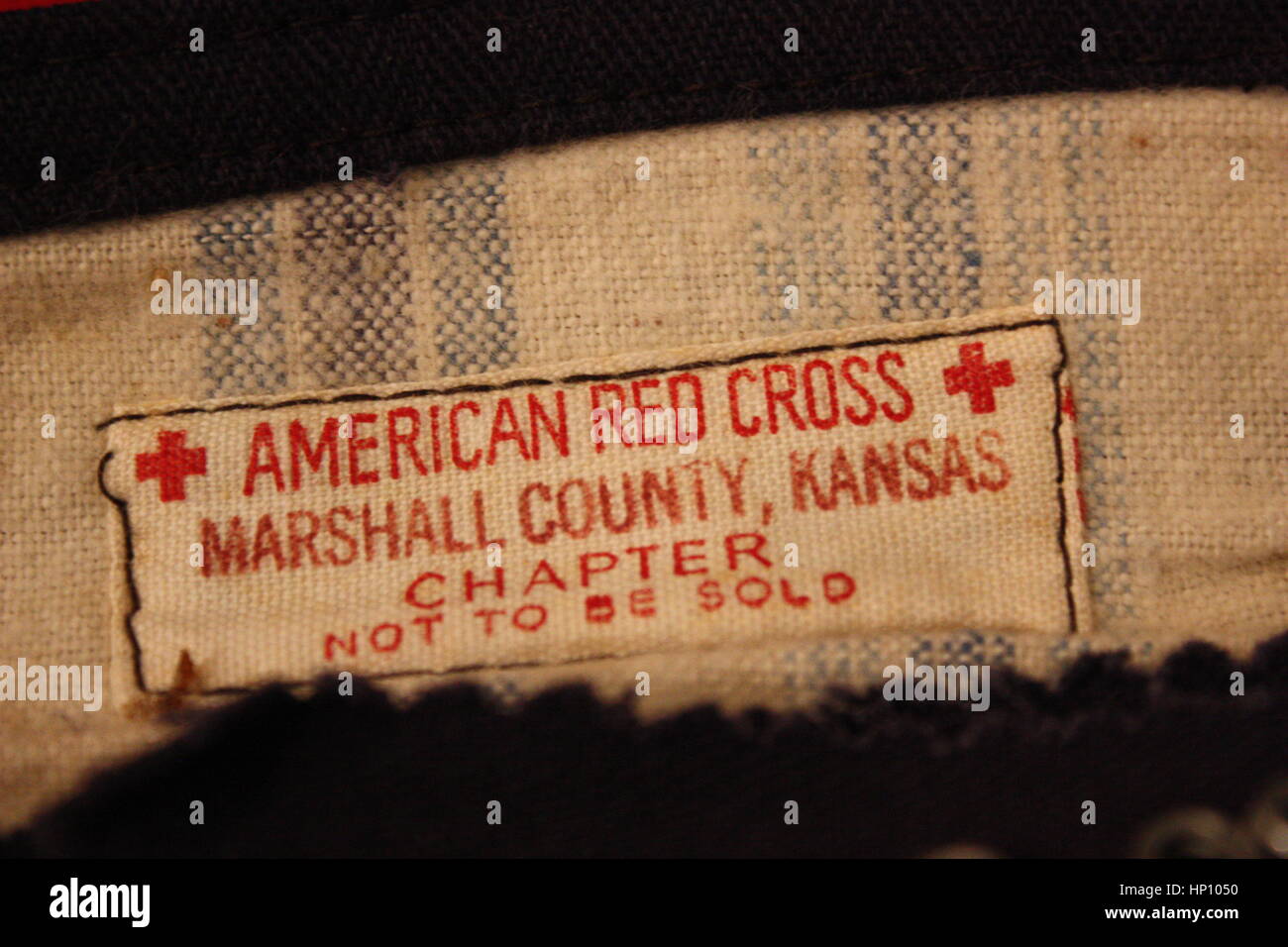 This is a picture of a spectacular red cross sewing kit given out to ...