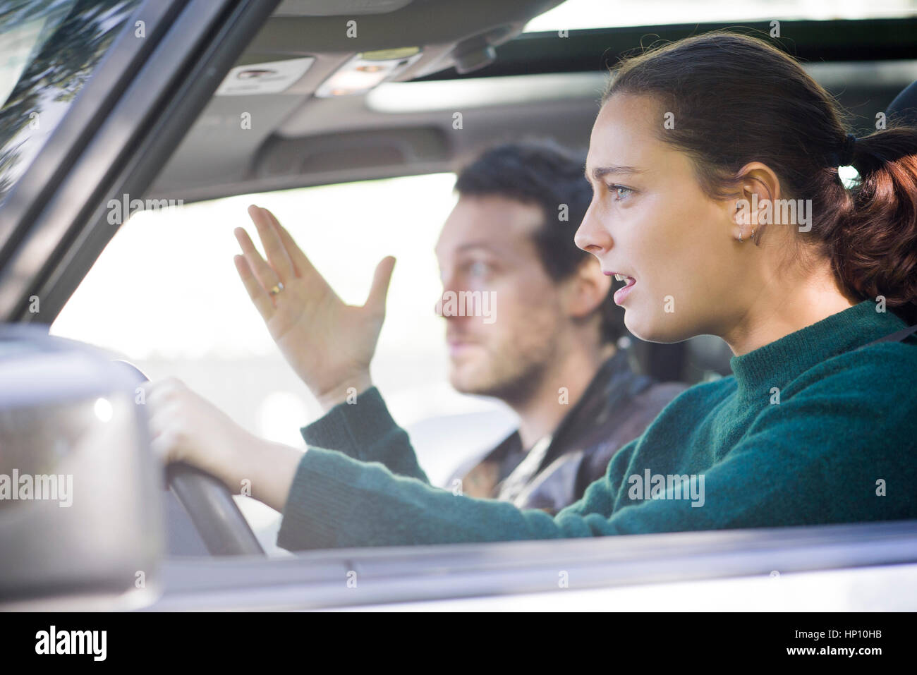 Driver frustrated by traffic Stock Photo - Alamy