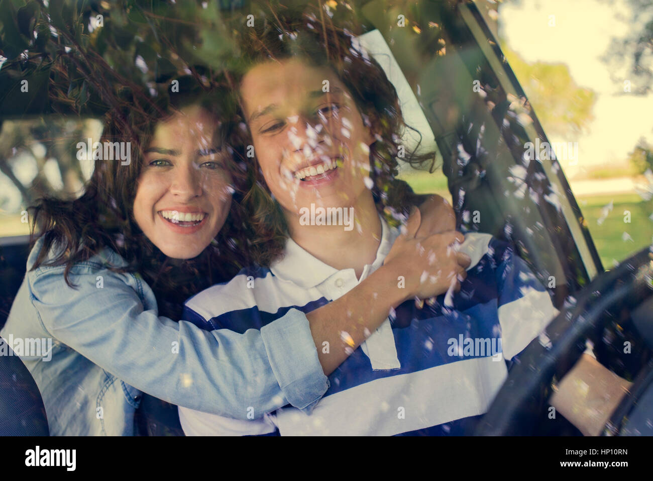 Couple going on road trip together Stock Photo - Alamy