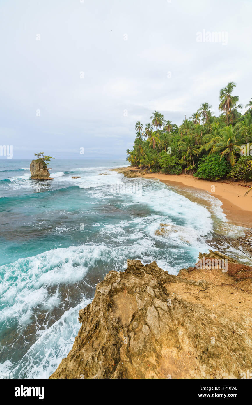 Idyllic beach Manzanillo Costa Rica Stock Photo - Alamy