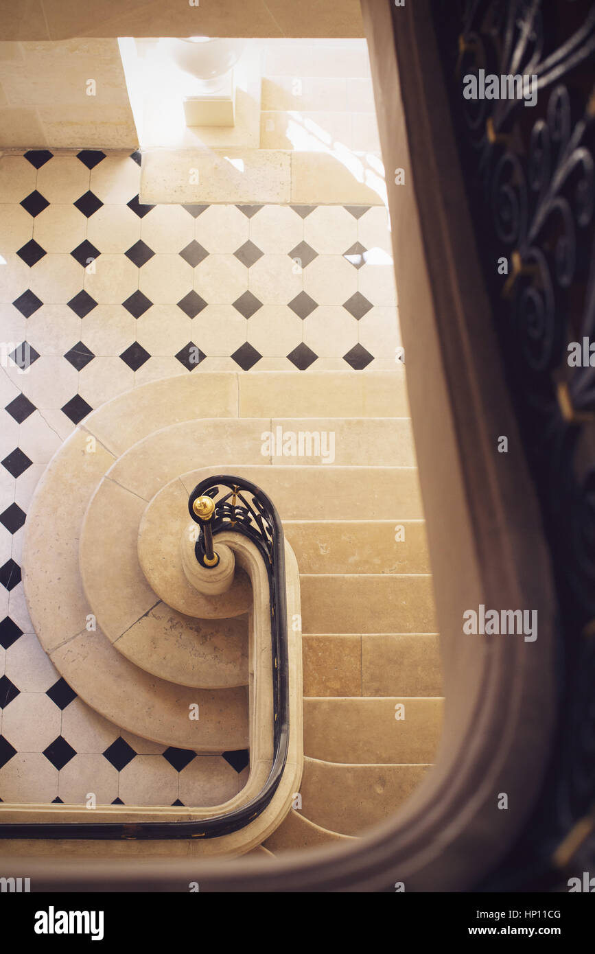 Staircase, directly above Stock Photo - Alamy