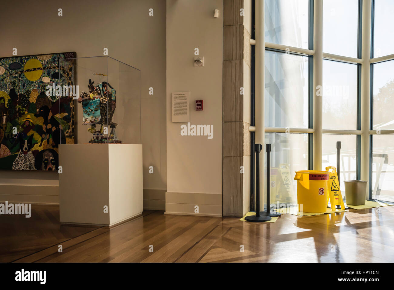 art gallery with cleaning equipment Stock Photo - Alamy