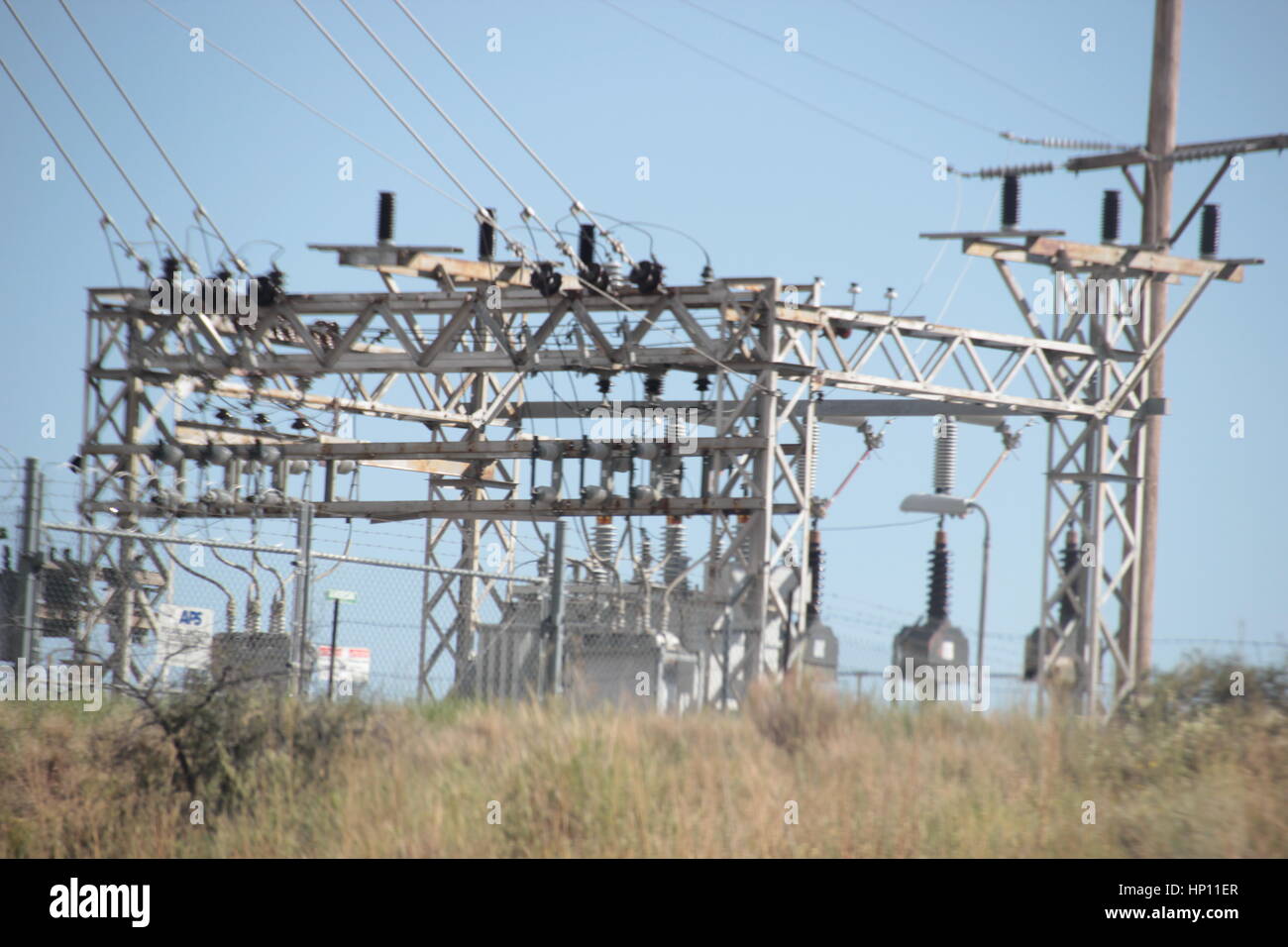 THIS IS A POWER STATION IN GILA BEND ARIZONA Stock Photo - Alamy