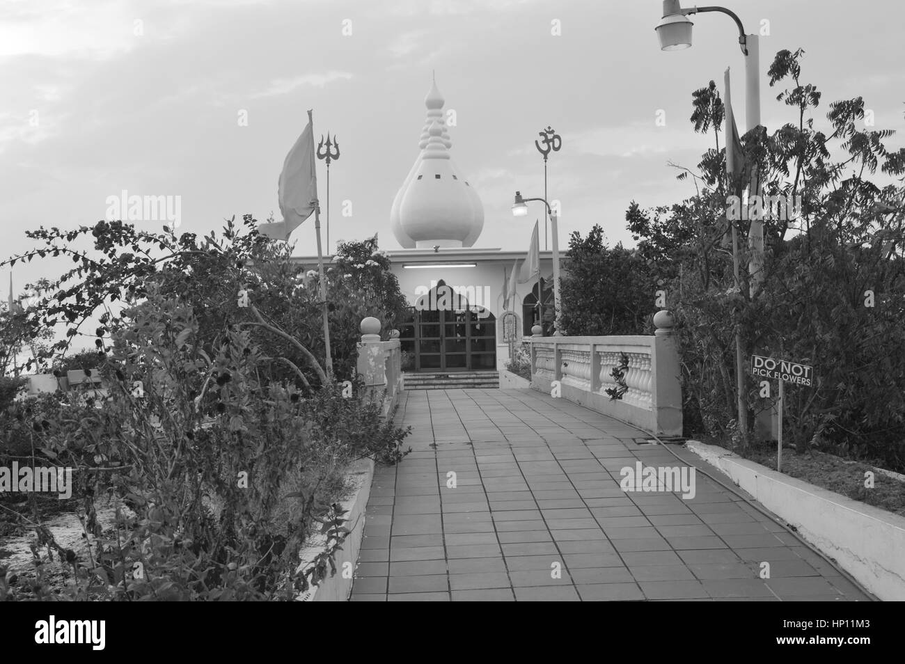 Hindu temple in trinidad and tobago Black and White Stock Photos ...