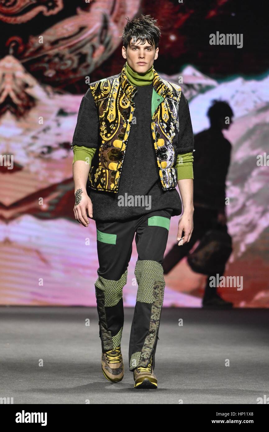 Milan Fashion Week Men's - ETRO - Catwalk Featuring: Model Where: Milan ...