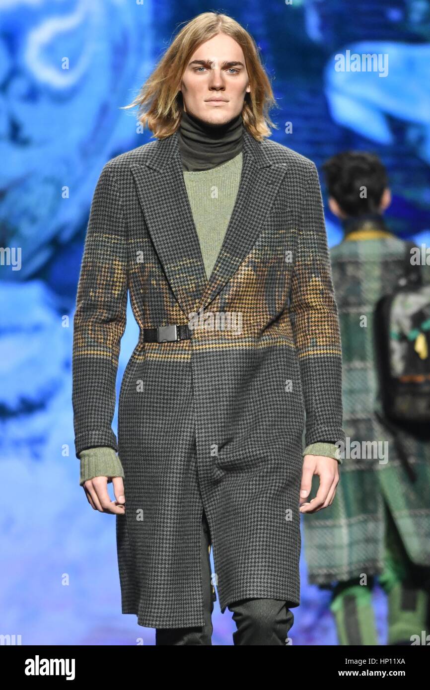 Milan Fashion Week Men's - ETRO - Catwalk Featuring: Model Where: Milan ...