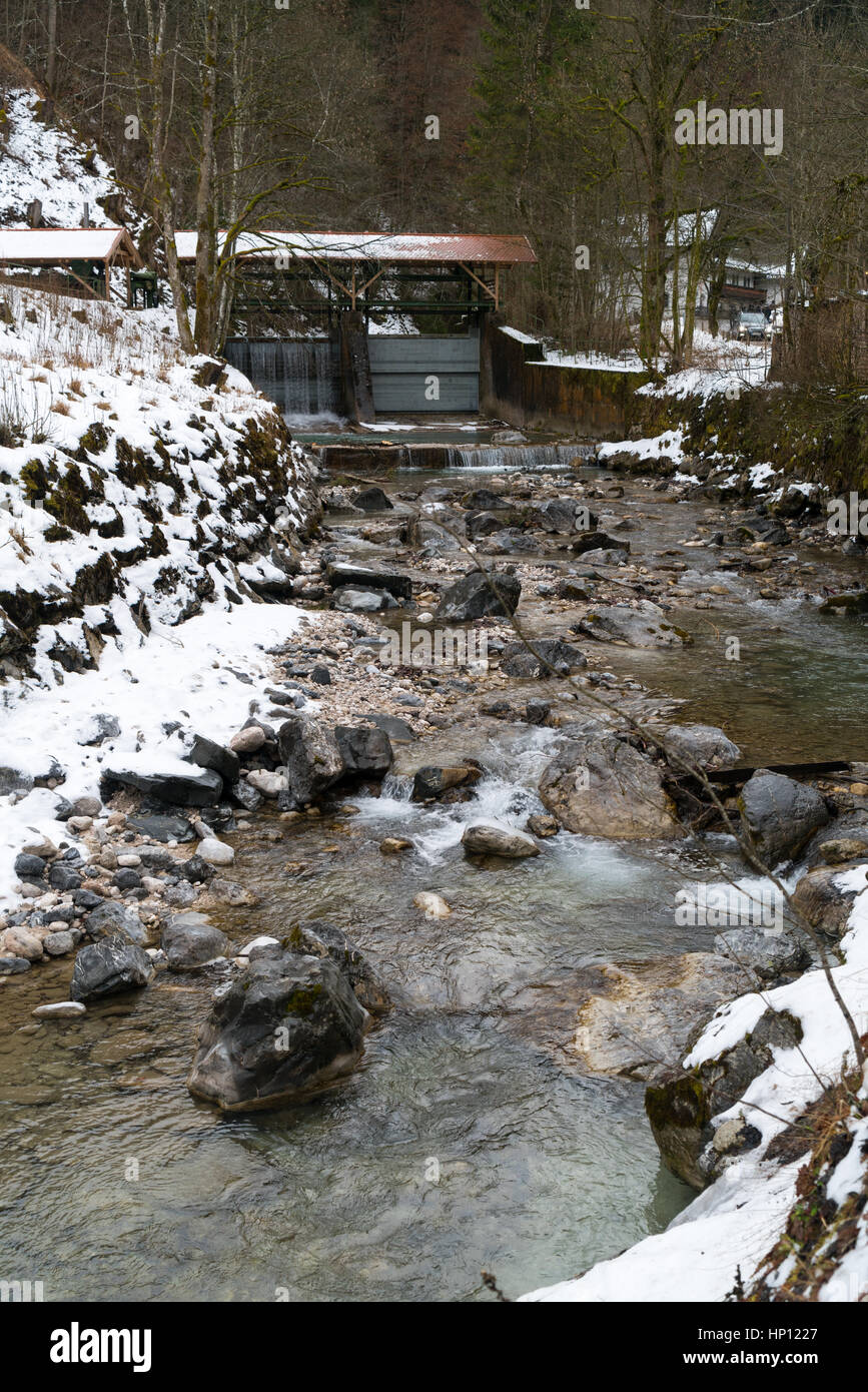 Winter in Gorge Partnachklamm in Garmisch-Partenkirchen, Bavaria ...