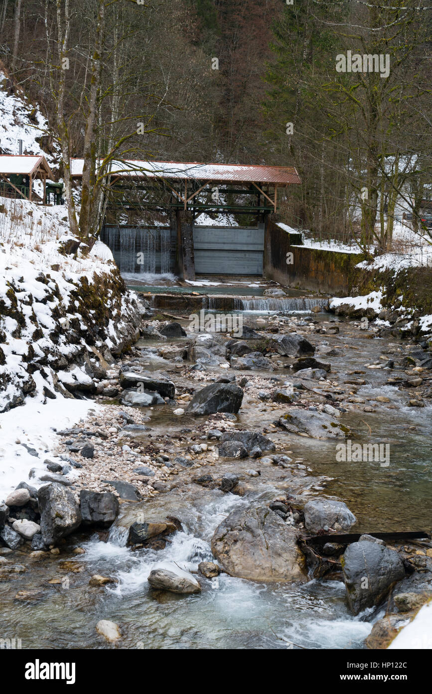 Winter in Gorge Partnachklamm in Garmisch-Partenkirchen, Bavaria ...