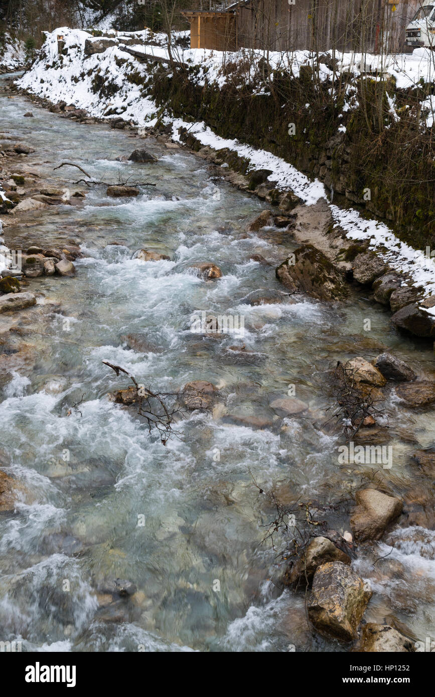 Winter in Gorge Partnachklamm in Garmisch-Partenkirchen, Bavaria ...