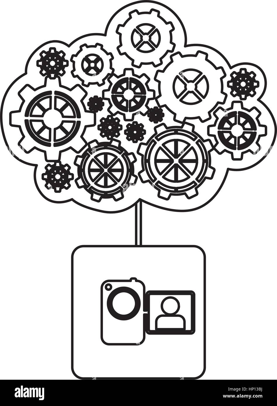 concept of maintenance service of video camera vector illustration ...