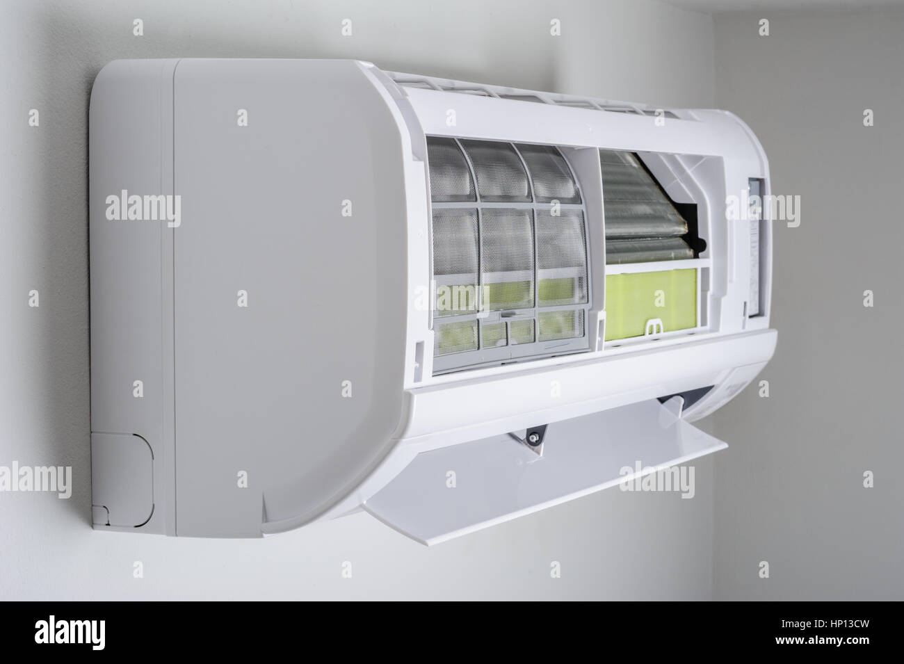 closeup filter of wall type air conditioner Stock Photo - Alamy