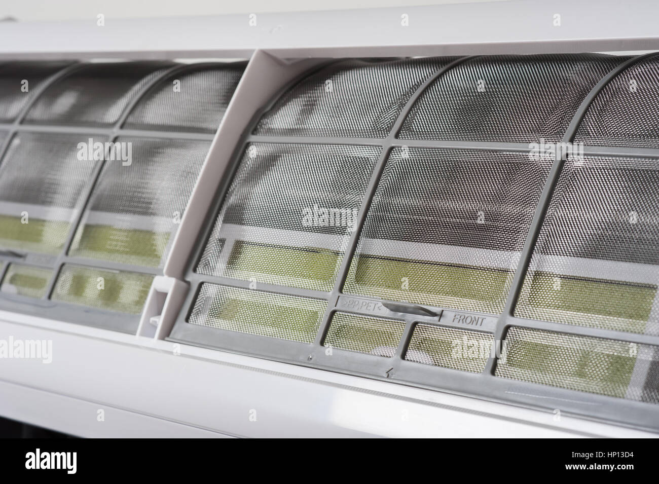 closeup filter of wall type air conditioner Stock Photo - Alamy