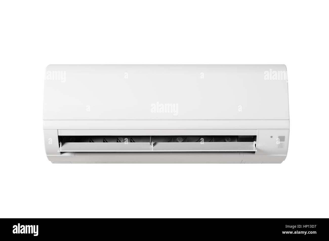 wall type air conditioner (indoor unit) isolated on white background ...