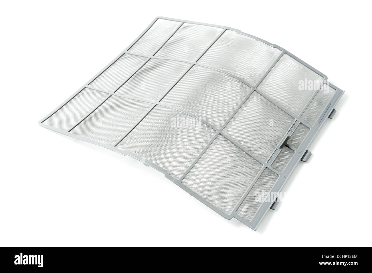 clean stainless air filter for wall type air conditioner on white ...