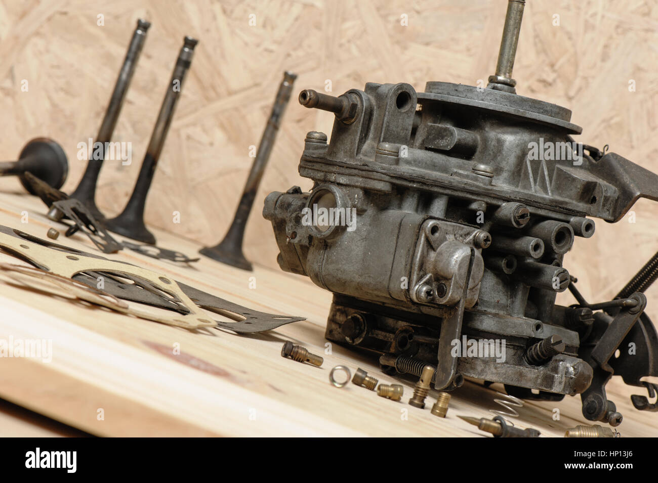 Old carburetor on car hi-res stock photography and images - Alamy
