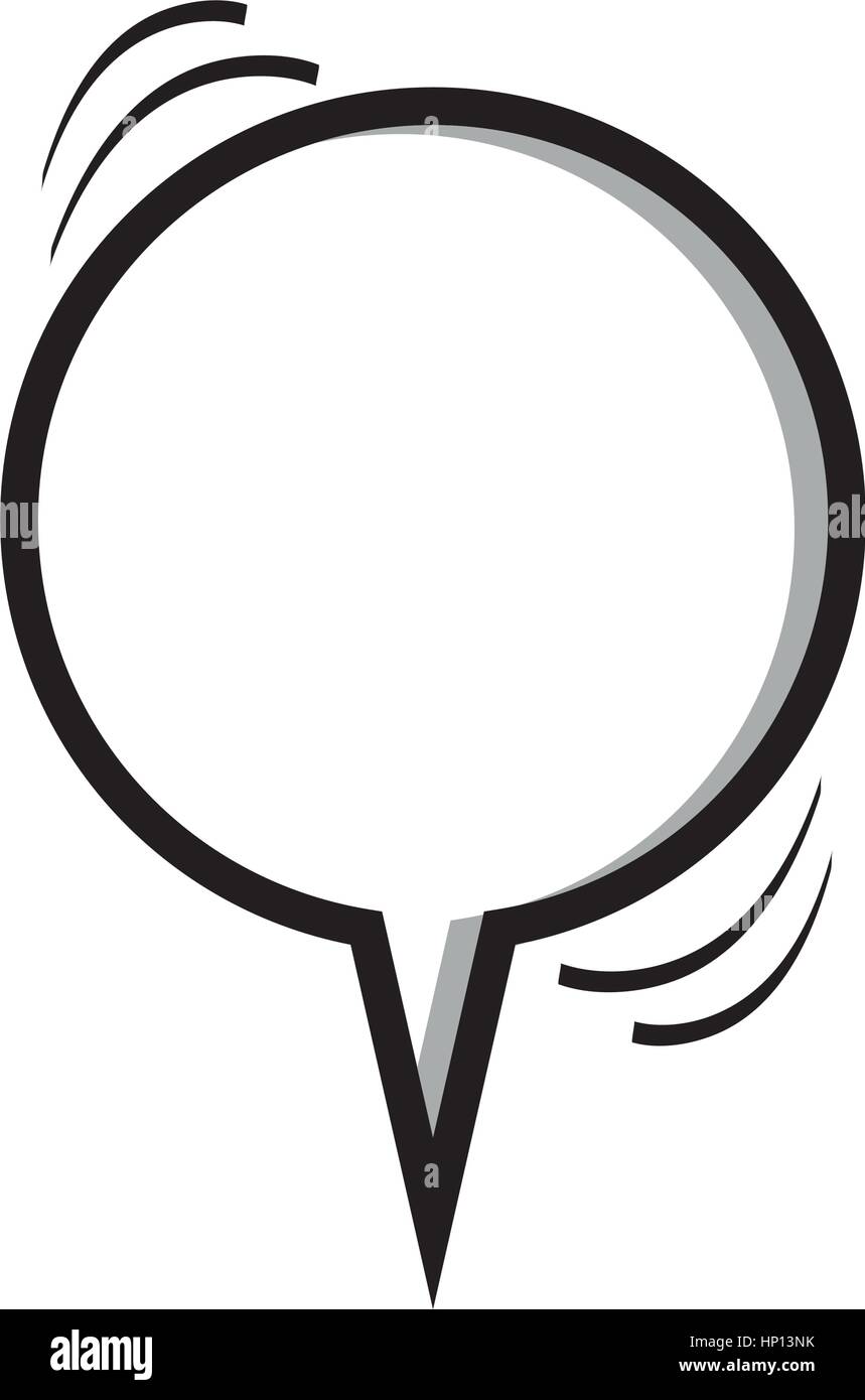 monochrome silhouette circular shape dialog box vector illustration ...