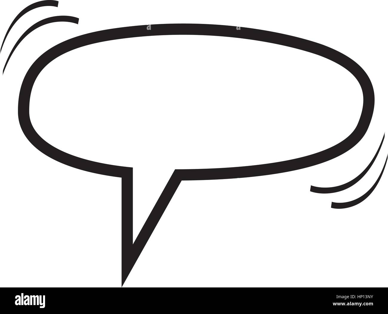 monochrome silhouette ellipse shape dialog box vector illustration ...