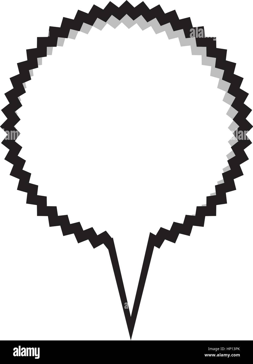 monochrome silhouette bubble callout scream for dialogue vector ...