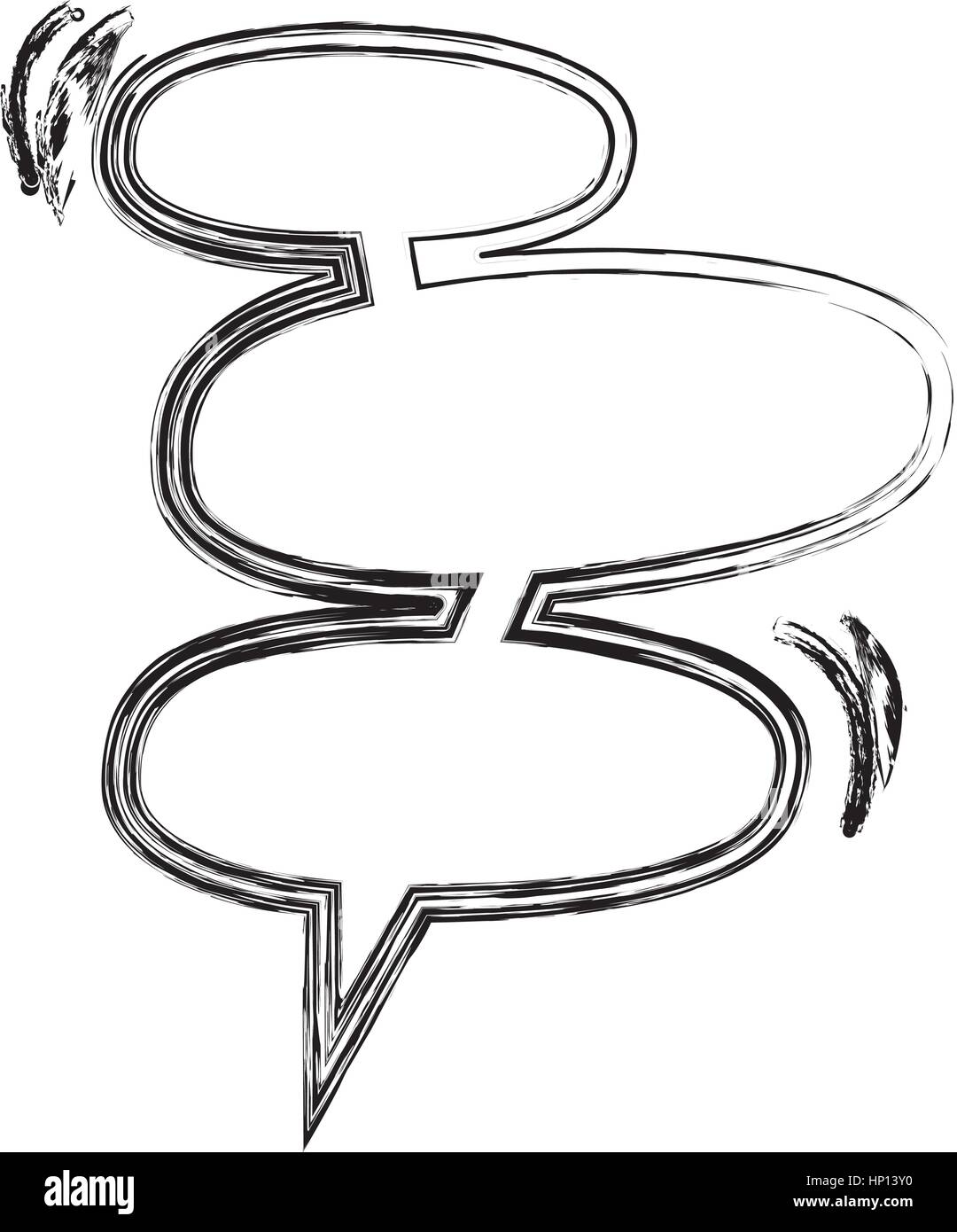 blurred silhouette set collection oval shape dialog box vector ...