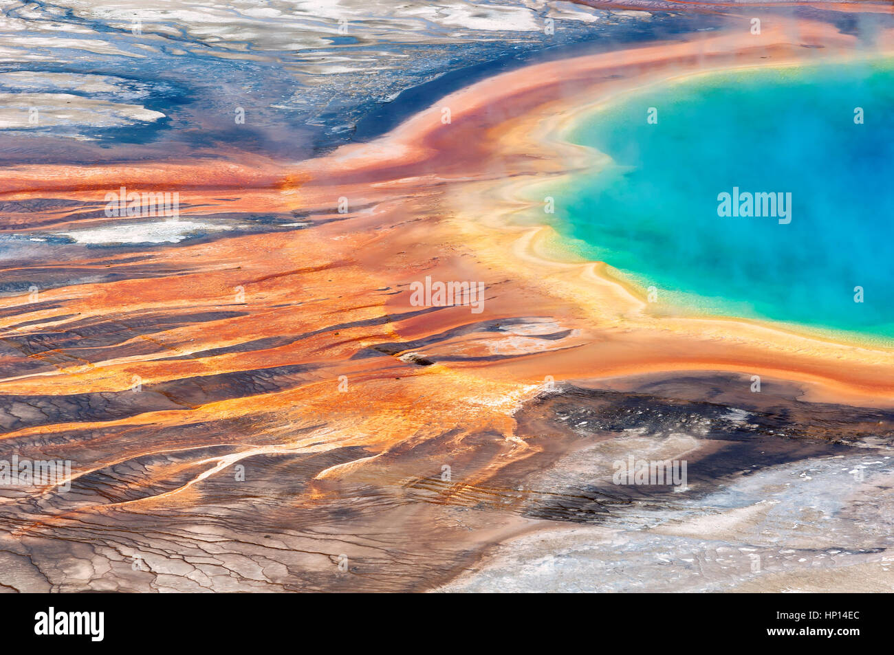 Colorful of Grand Prismatic Spring in Yellowstone National Park ...