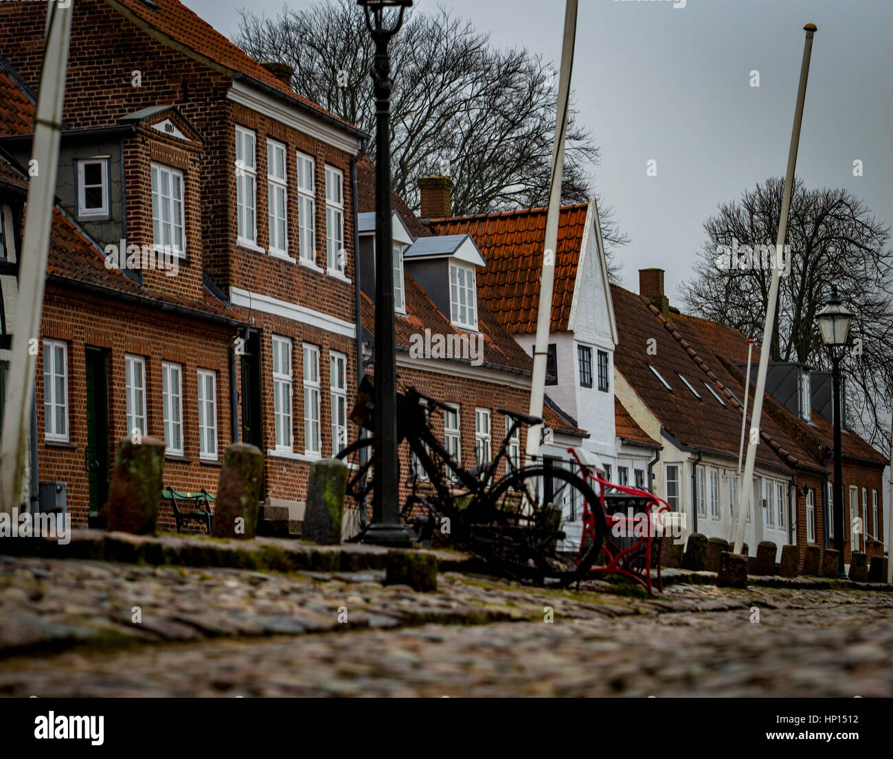 The old town. Shot in Denmark Stock Photo - Alamy