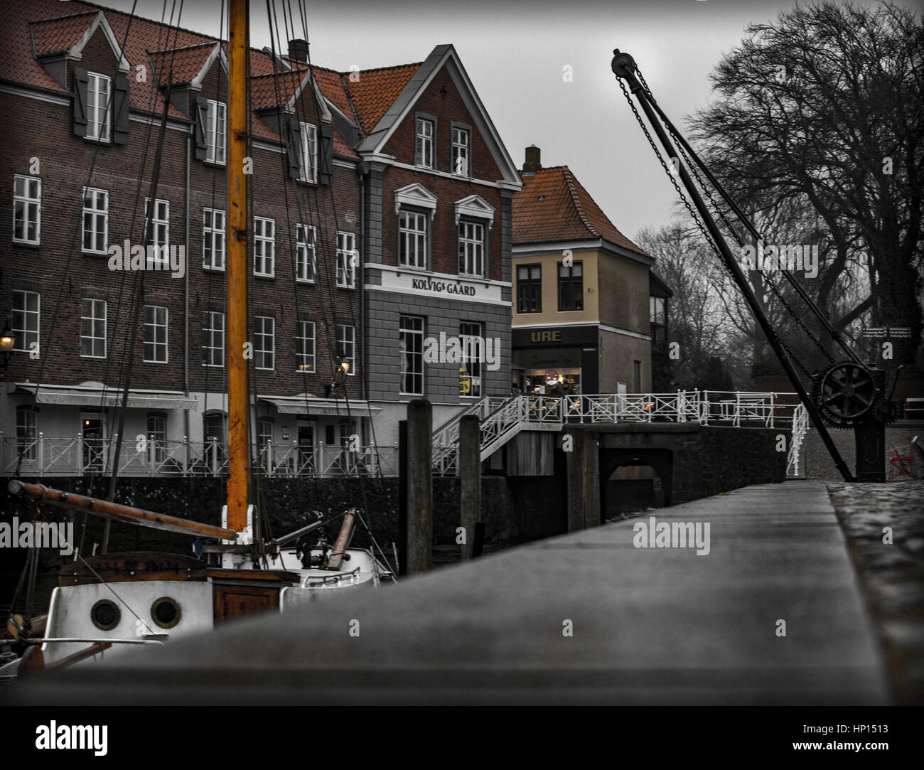 The old town. Shot in Denmark Stock Photo - Alamy