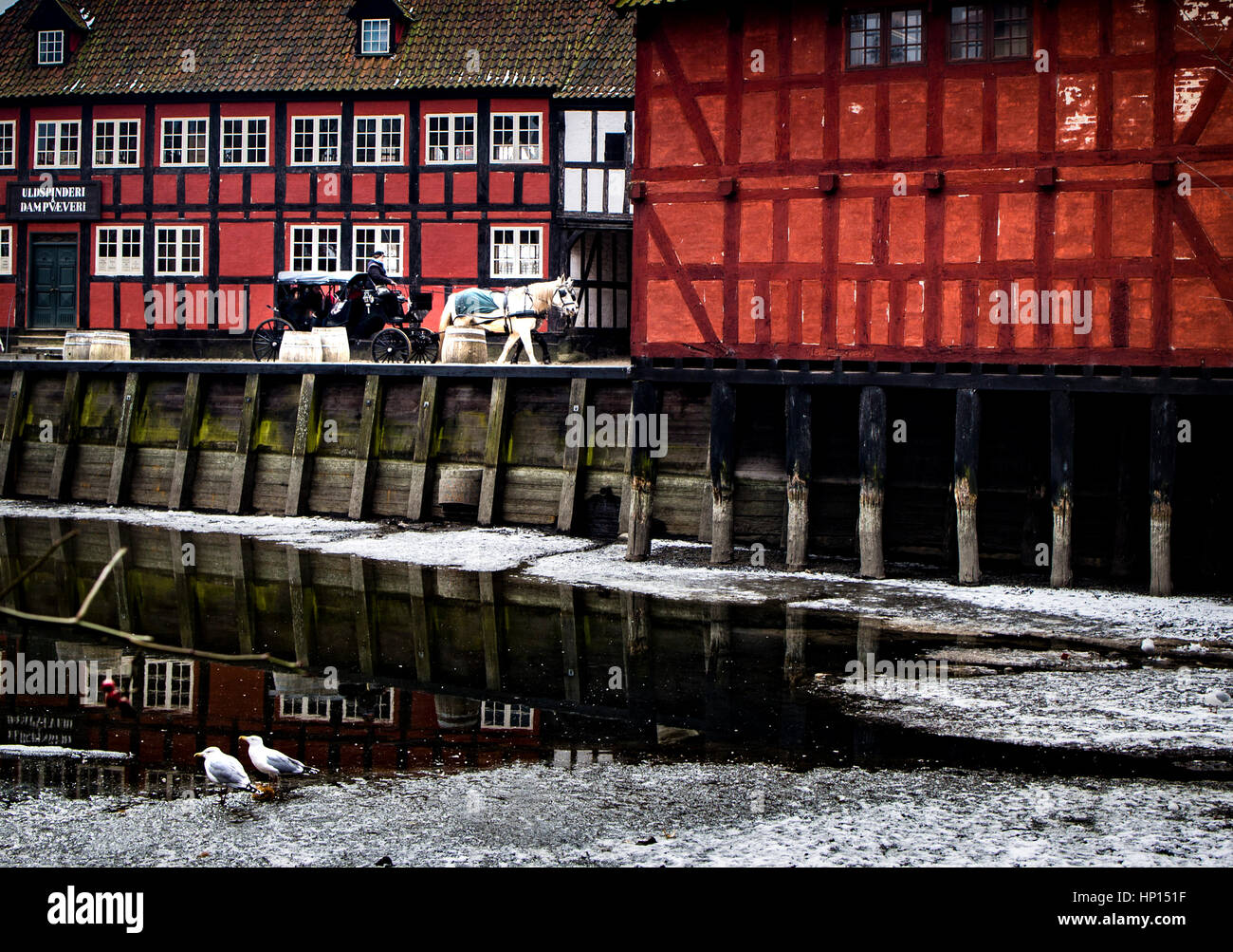The old town. Shot in Denmark Stock Photo - Alamy