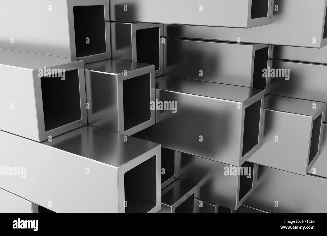 Stack of steel pipes Stock Photo - Alamy