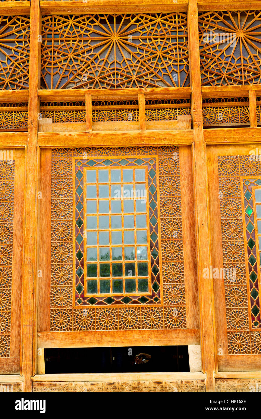 blur in iran shiraz the old persian architecture window and glass in ...