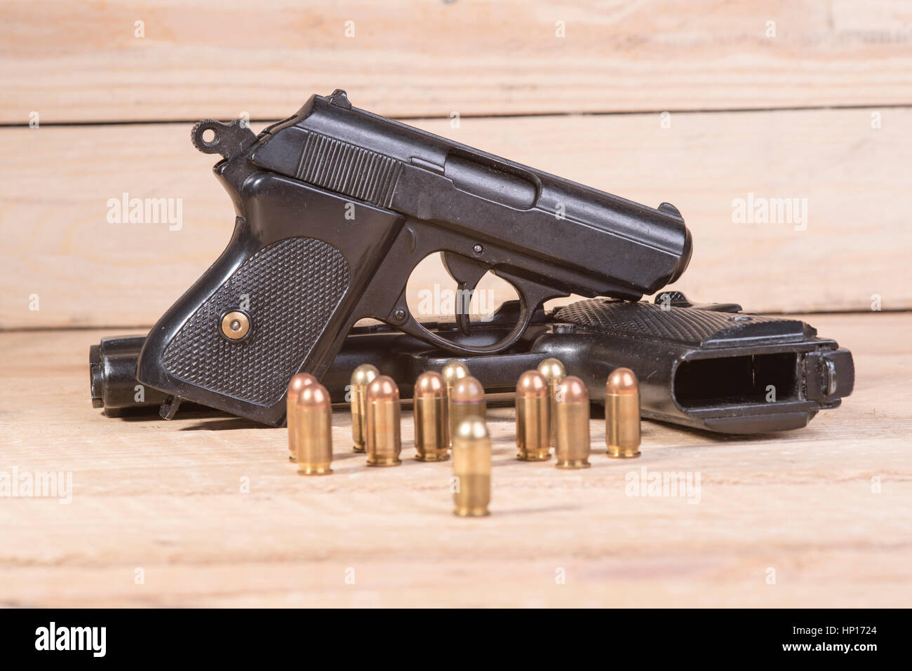 Gun on table hi-res stock photography and images - Alamy