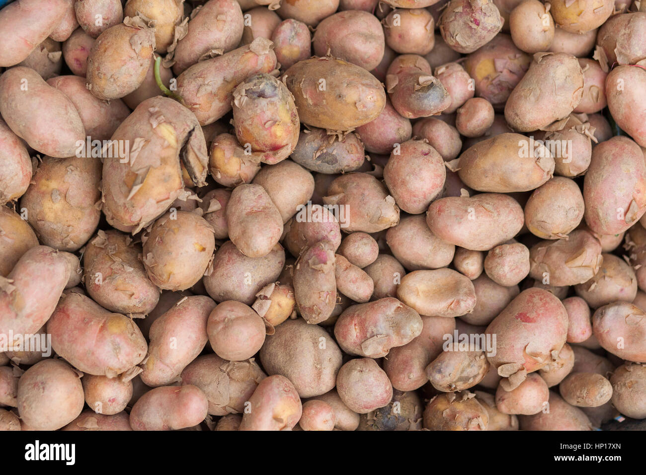 Potatoes at a market in Nepal Stock Photo - Alamy