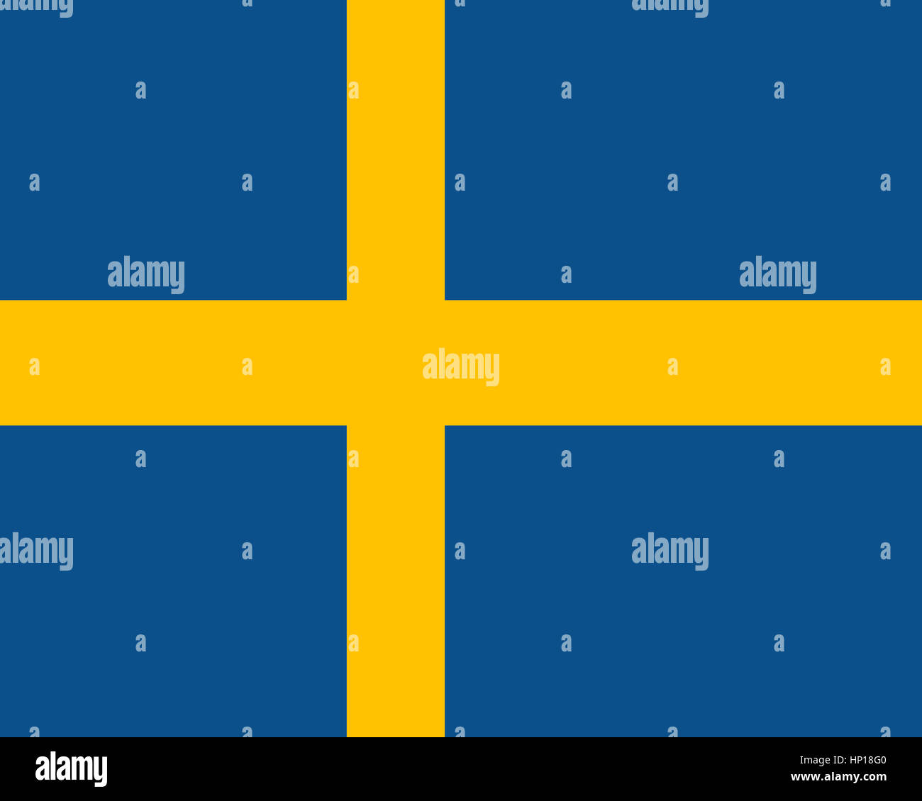 Colored flag of Sweden Stock Photo - Alamy