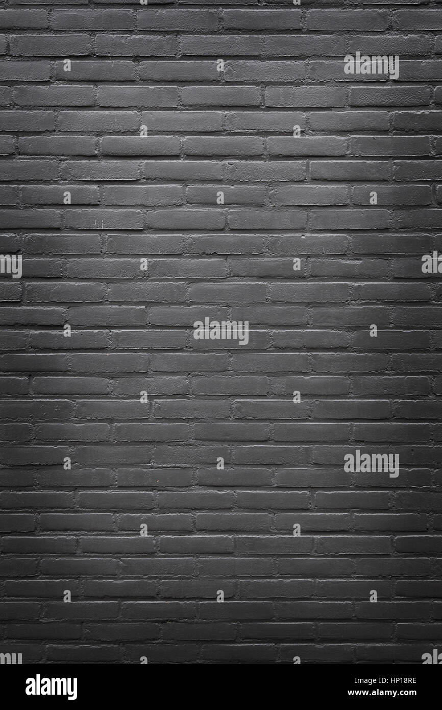 background picture of vertical part of grey painted brick wall Stock ...