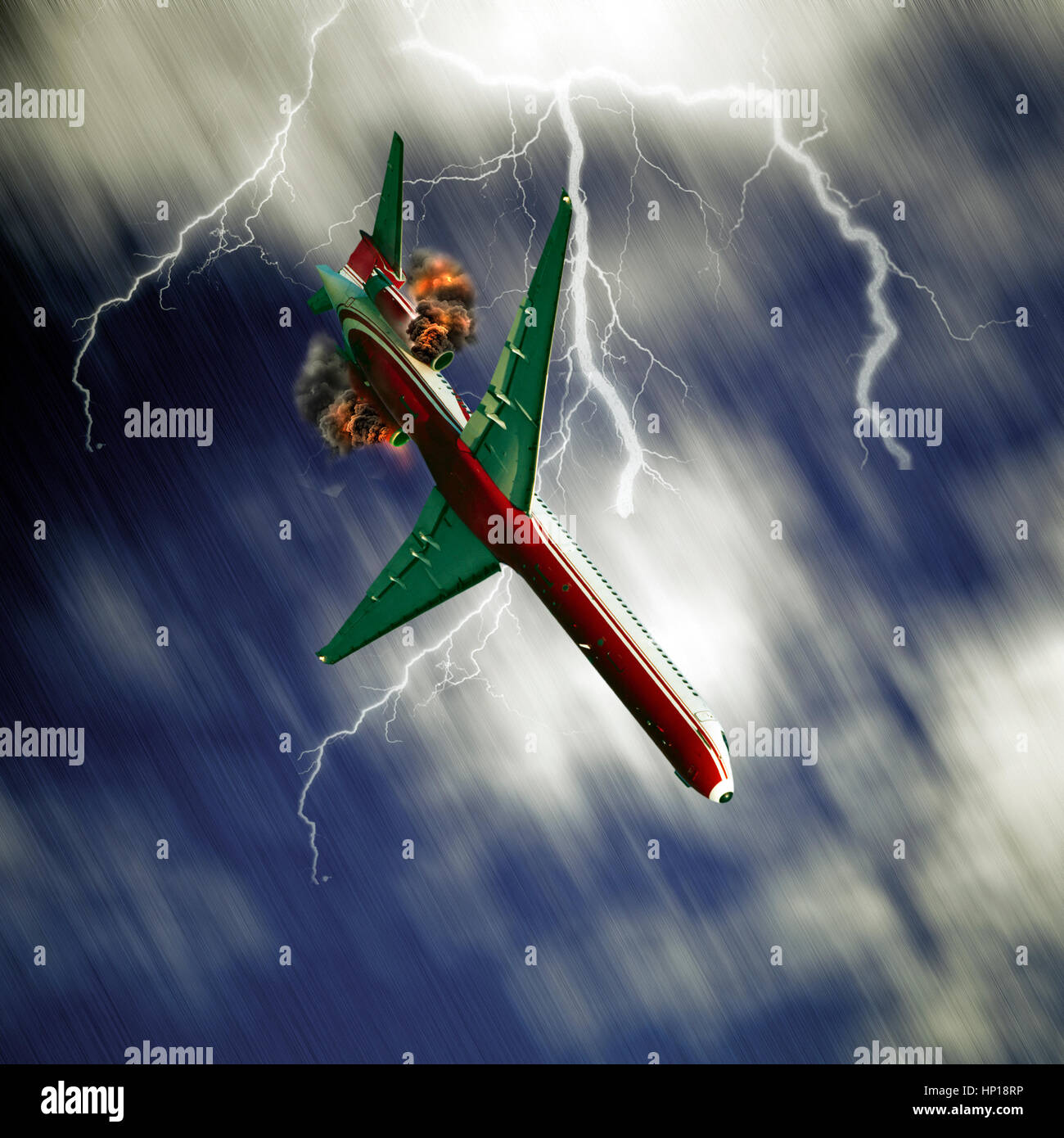 Airplane falling hi-res stock photography and images - Alamy