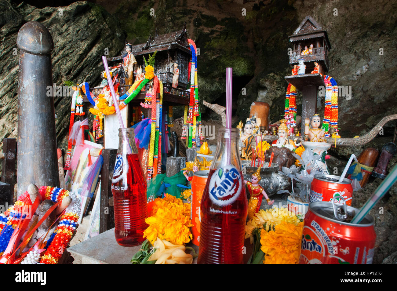 Phra Nang Cave at Hat Phra Nang beach, Rai Leh, Railey, Andaman Sea ...