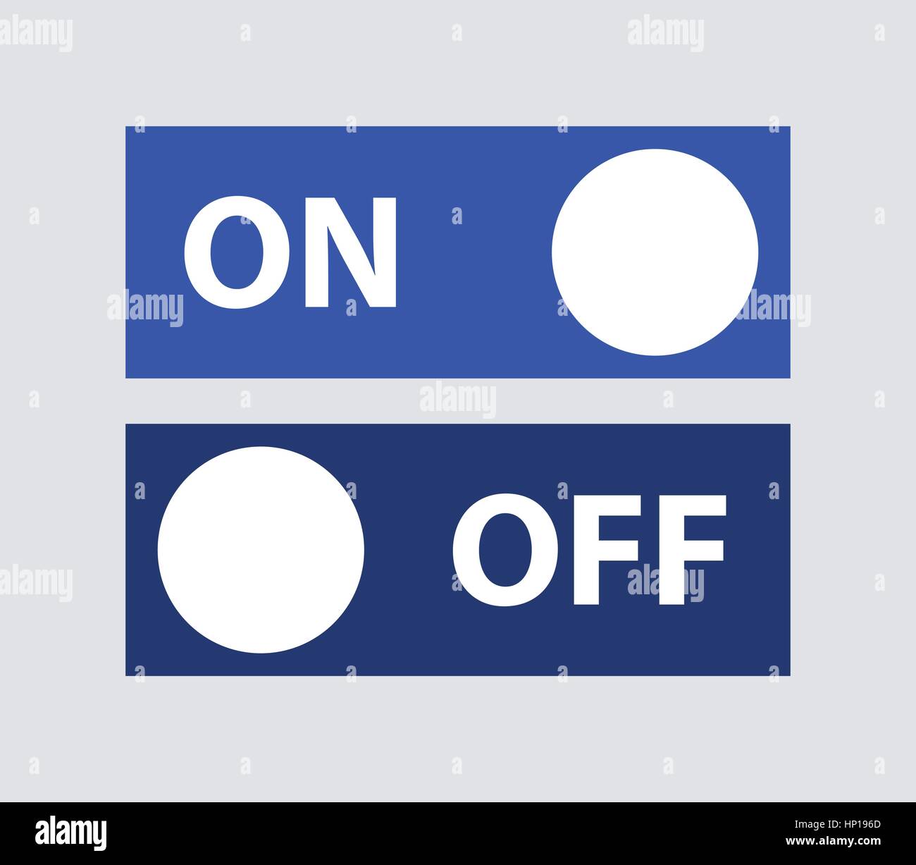 Icon on on off Stock Vector Image & Art - Alamy