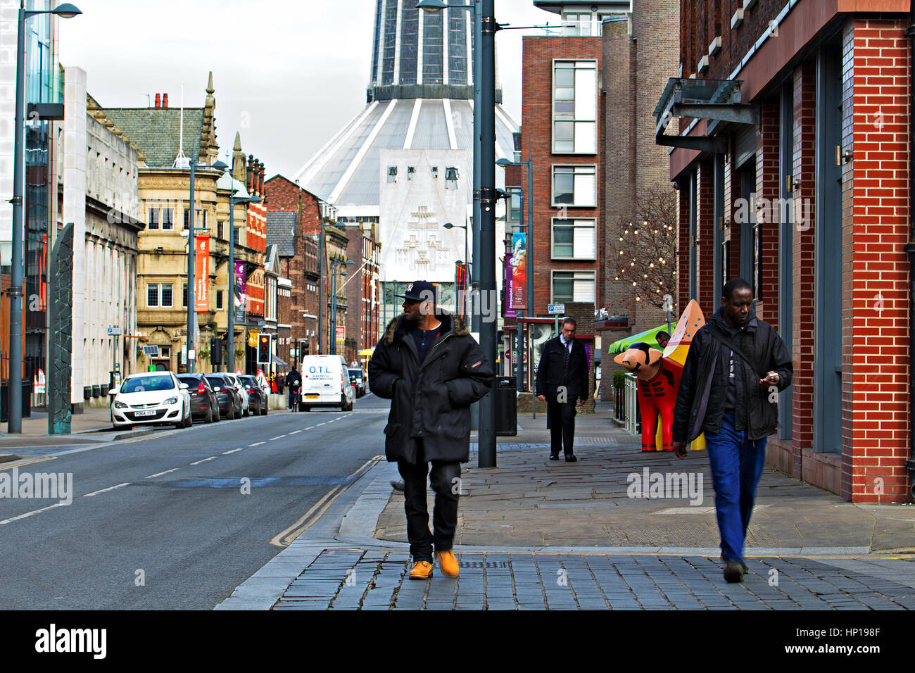 A view of Hope St Liverpool, with Liverpool Metropolitan Cathedral in ...