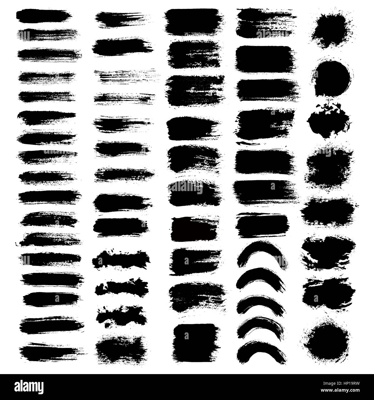 Brush strokes set big Stock Vector Image & Art - Alamy