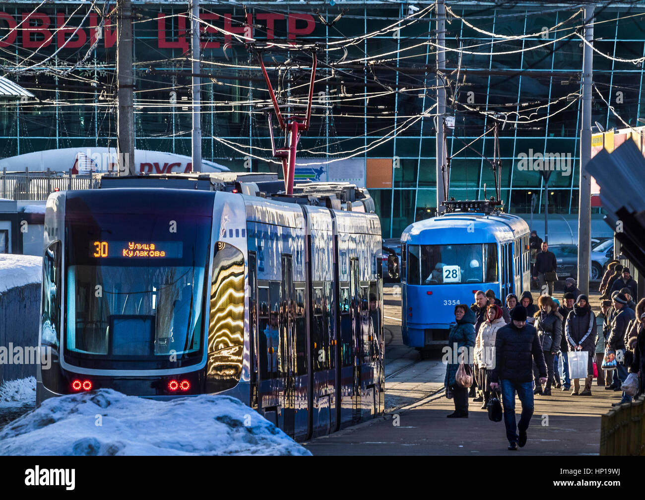 Trams in Moscow, Russia Stock Photo - Alamy