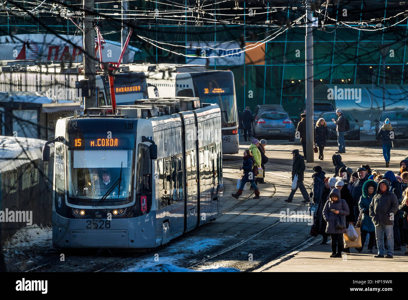 Trams in Moscow, Russia Stock Photo - Alamy
