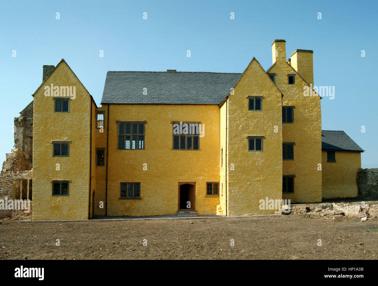 Sker House at Kenfig, Wales, UK a Grade 1 listed historical house ...