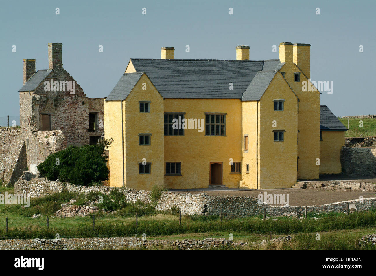 Sker House at Kenfig, Wales, UK a Grade 1 listed historical house ...