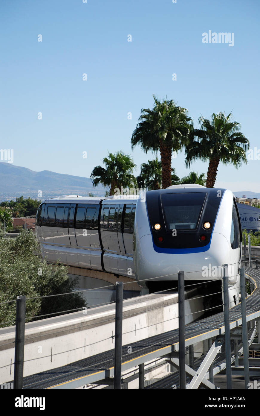 Mono rail Las Vegas Stock Photo - Alamy
