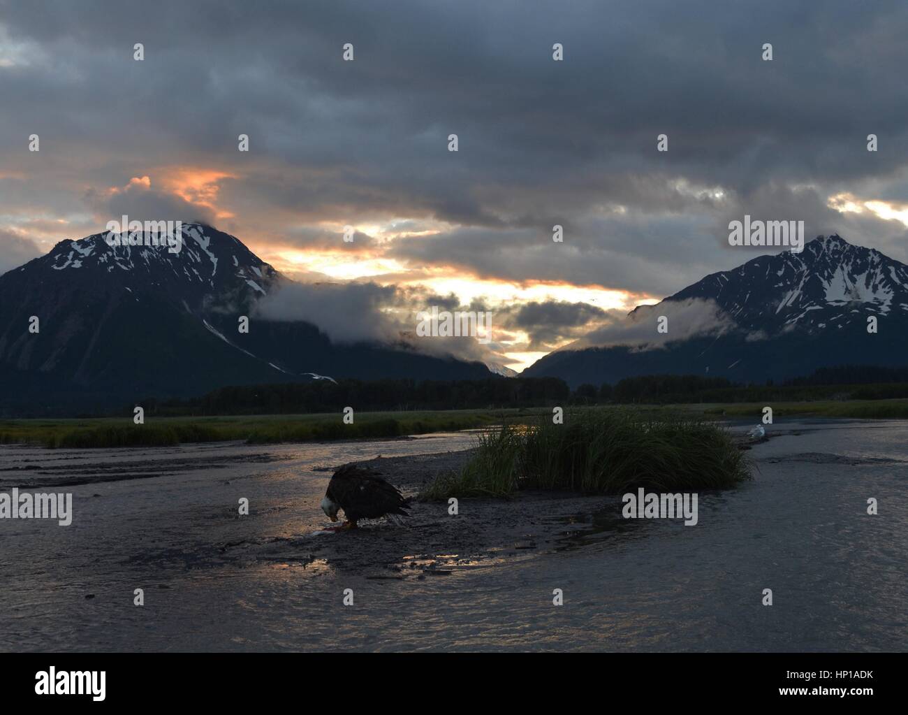 Between the mountains Stock Photo - Alamy