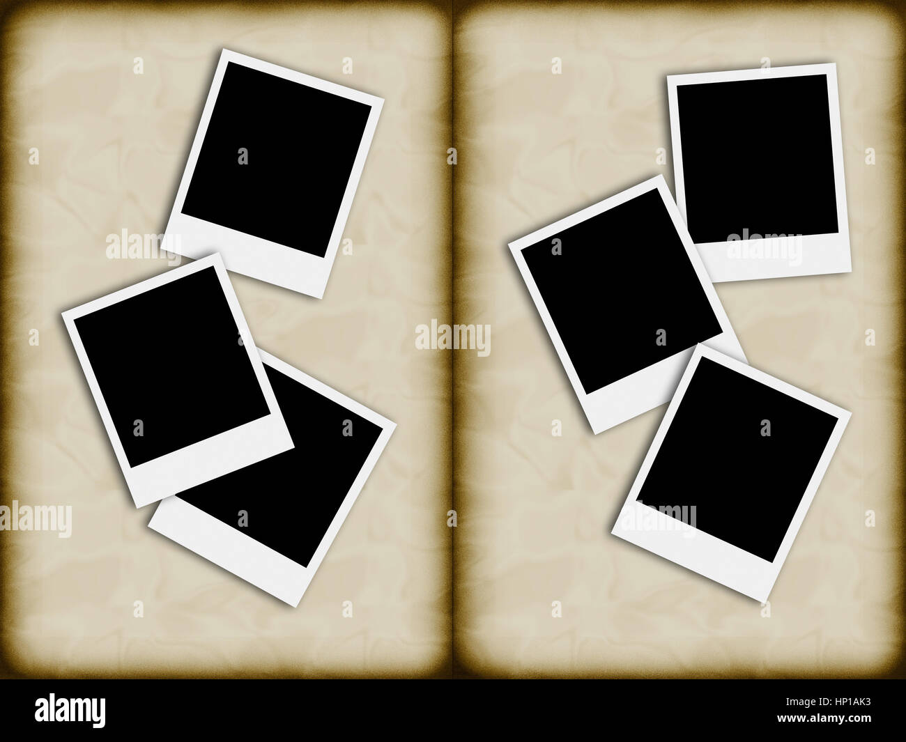 Polaroid Photos Scattered