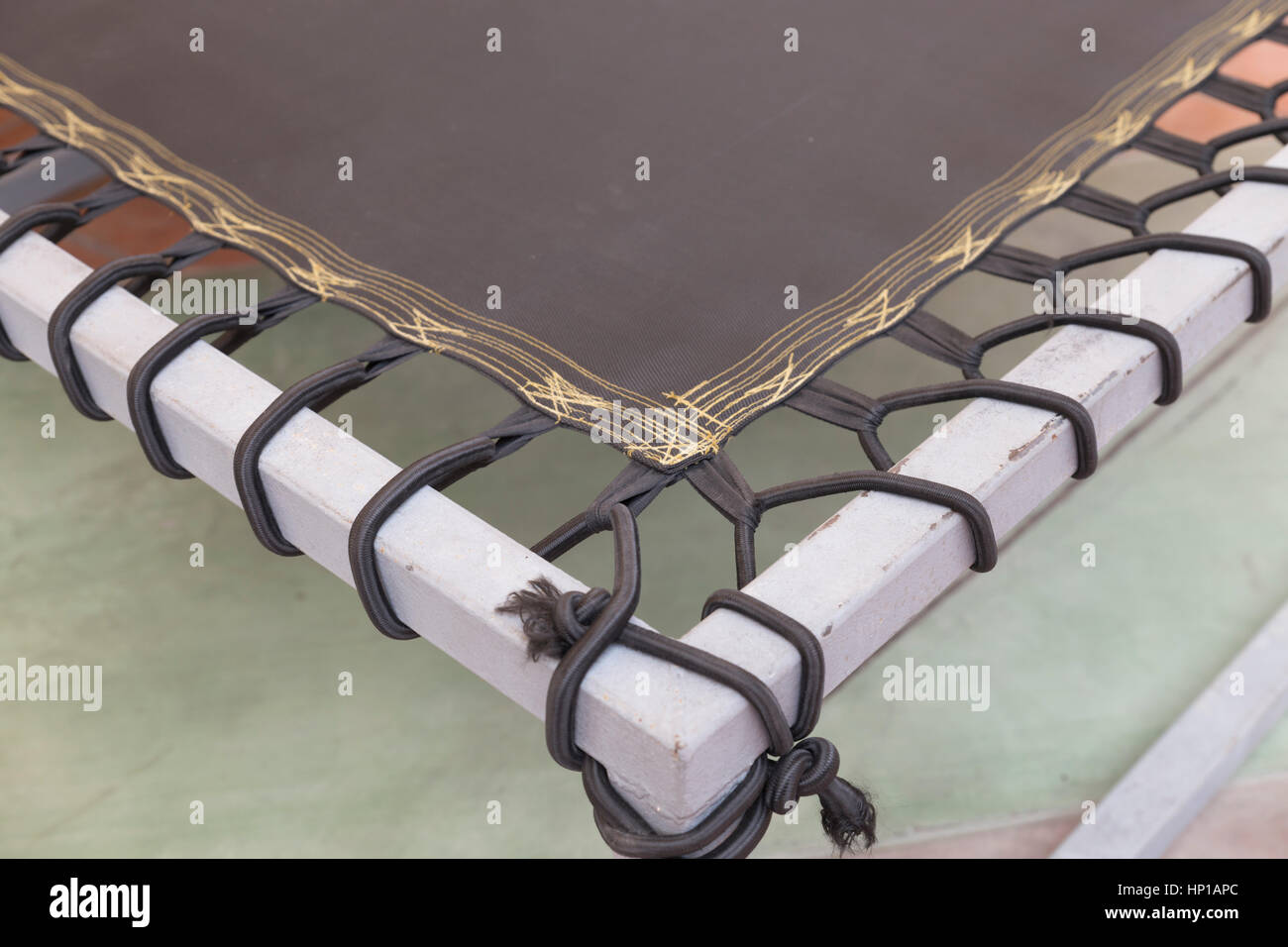 structure and design of trampoline for leisure activity Stock Photo - Alamy