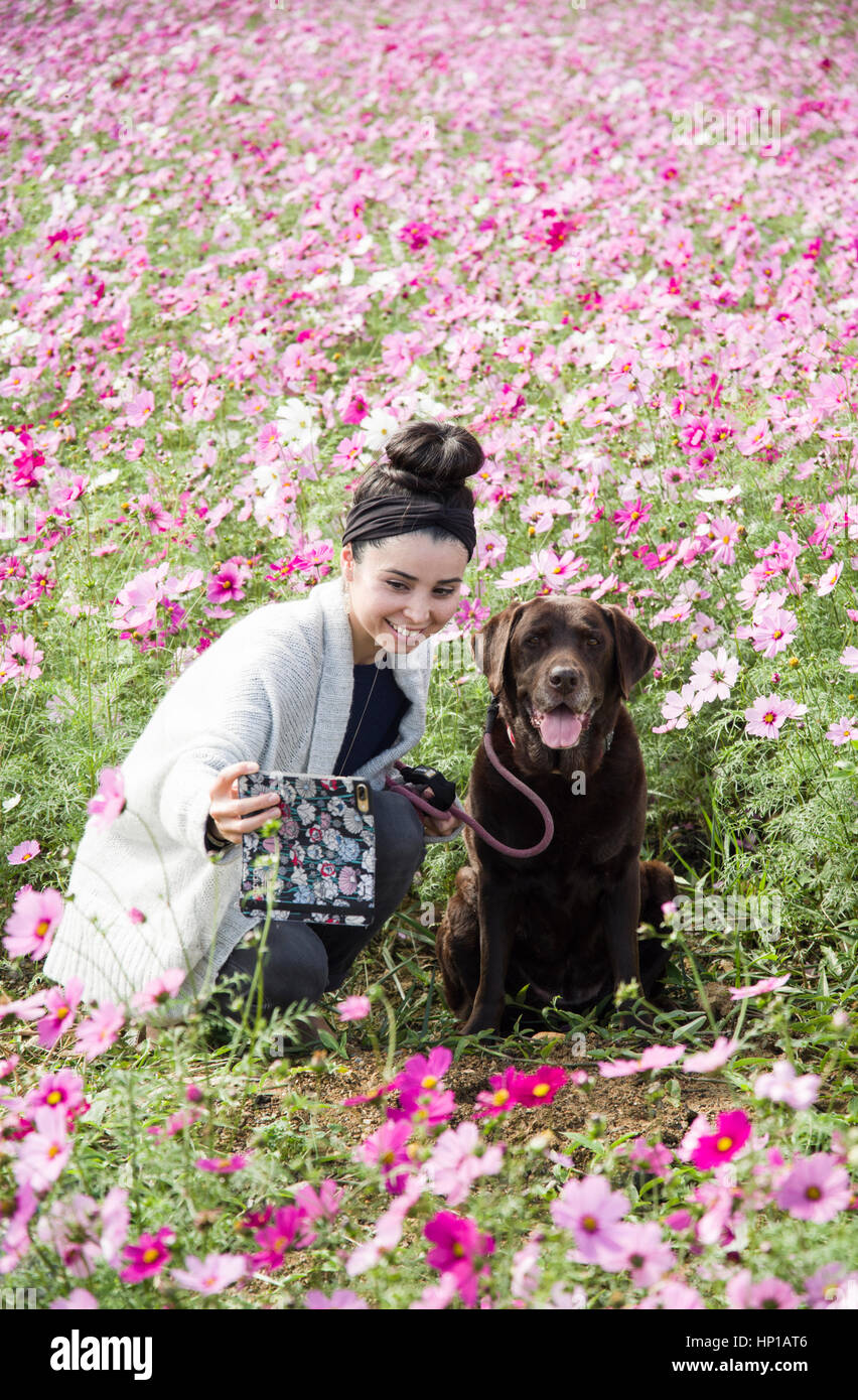 Selfie with dog hi-res stock photography and images - Alamy