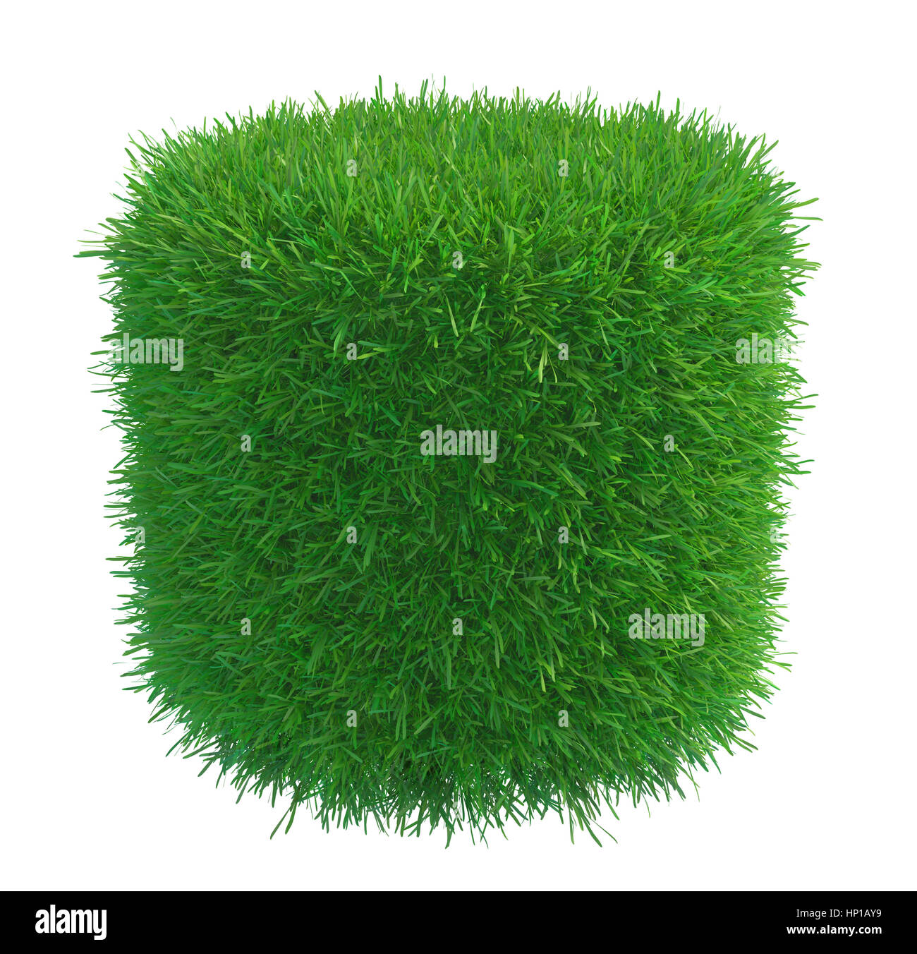Round piece of cropped grass to be installed Stock Photo - Alamy